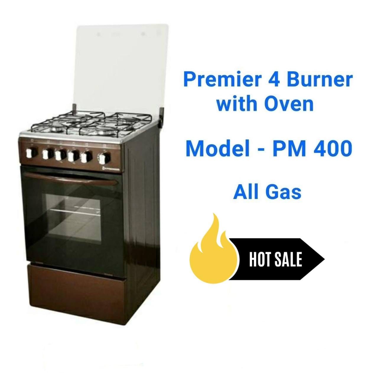 4 Gas Burner cooker with Oven Auto Ignition Standing All Gas Cooker ...